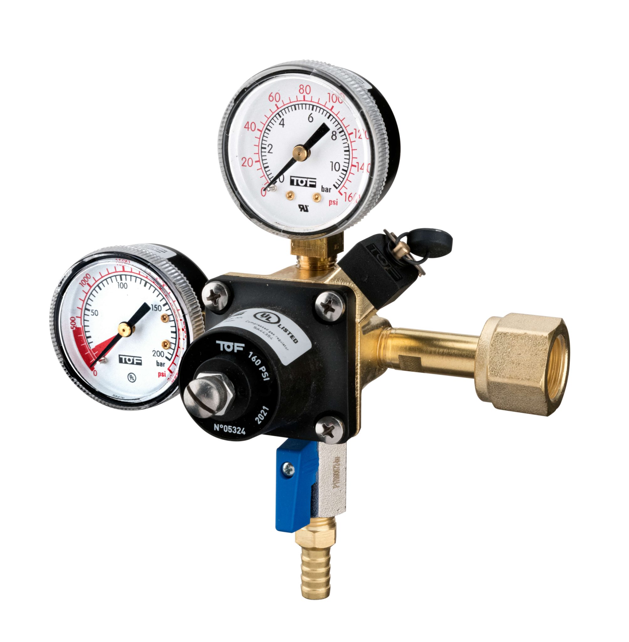 High Pressure Primary CO2 Regulator - AC BEVERAGE INC